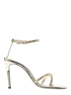 Victoria Beckham 100mm Crystal-embellished Sandals - Gold