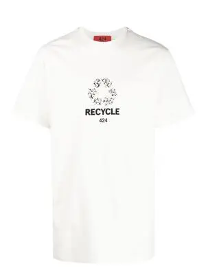 424 Graphic Logo Print T-shirt - White