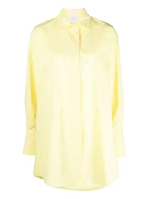 PATOU Long-sleeve Shirt Dress - Yellow