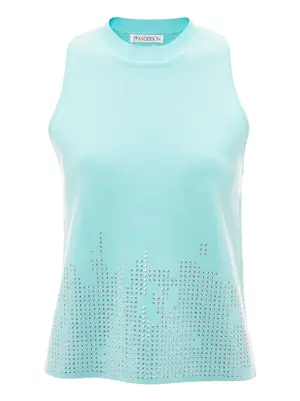 JW Anderson Studded Tank Top - Blue