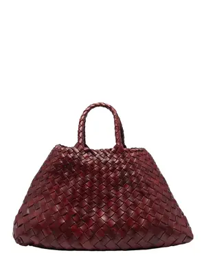Dragon Diffusion Woven Leather Shoulder Bag - Red