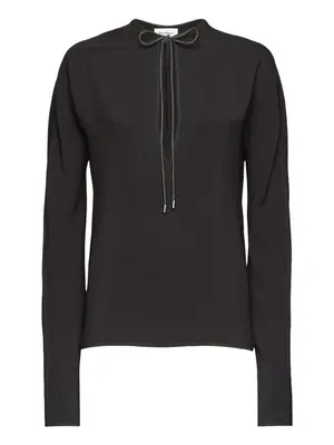 FERRAGAMO Tie-neck Blouse - Black