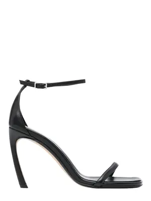 LANVIN Swing Leather Sandals - Black