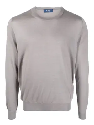 Fedeli Crew-neck Jumper - Grey