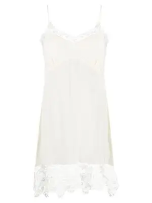 Simone Rocha Lace-trim Slip Dress - Neutrals