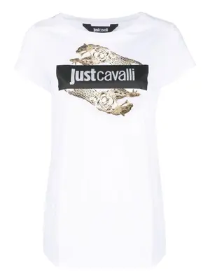 Just Cavalli Logo-print T-shirt - White