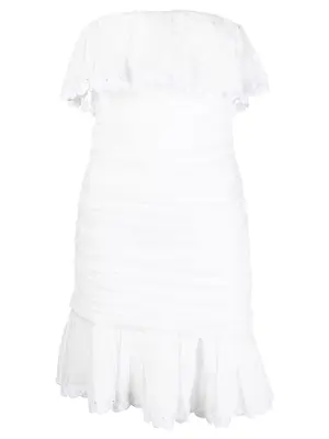 Isabel Marant Oxani Off-shoulder Mini Dress - White