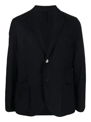 Harris Wharf London Notched-lapels Single-breasted Blazer - Blue