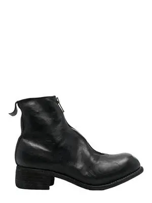 Guidi Zip-up Ankle Boots - Black