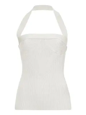 PROENZA SCHOULER Proenza Schouler Ribbed-Knit Halterneck Top
