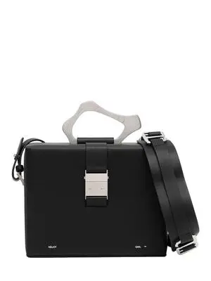 HELIOT EMIL Box Leather Shoulder Bag - Black