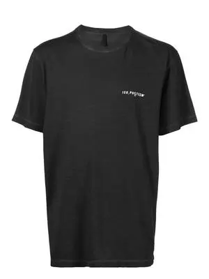 ISO.POETISM Logo-print Short-sleeved T-shirt - Black
