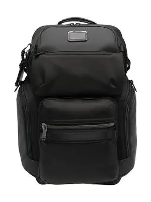 Tumi Canvas Backpack With Multiple Pockets - Black