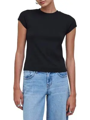 Madewell Supima® Cotton Rib T-shirt - True Black