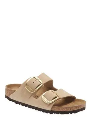 BIRKENSTOCK Arizona Big Buckle Slide Sandal - Sandcastle Biege