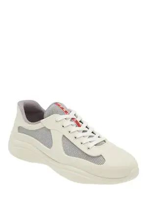 Prada America's Cup Low-top Sneakers - Panna