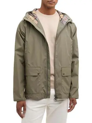 Barbour Domus Hooded Jacket - Dusty Olive
