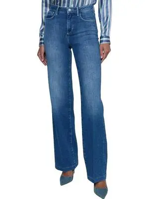 L'Agence Clayton Wide-Leg Jeans Riverside