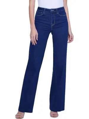 L'Agence Clayton Wide-Leg Jeans Tustin
