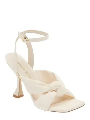 STUART WEITZMAN Stuart Weitzman Playa Ankle Strap 100 Knot Sandal Seashell