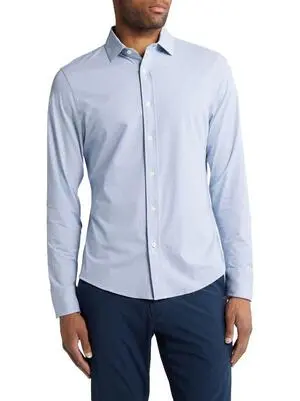 RHONE Commuter Slim Fit Button-up Shirt Navy