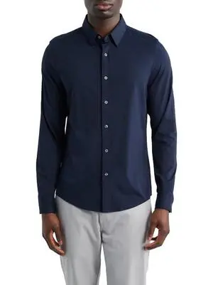 RHONE Commuter Slim Fit Button-up Shirt - True Navy