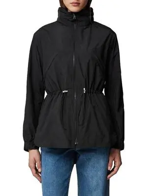 Soia & Kyo Water Repellent Hooded Coat - Black
