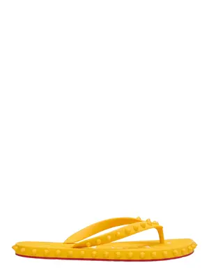 CHRISTIAN LOUBOUTIN Loubi Donna Spike Flip Flops Pollen