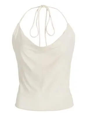 Eterne Chloé Jersey Halter Top - White