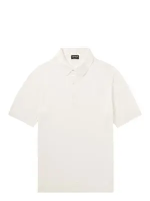 Zegna Cotton Polo Shirt - White