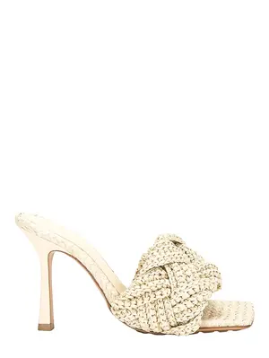 Bottega Veneta Lido Mule Sandal - White