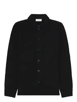 SAINT LAURENT Saint Laurent Oversize Chemise In Black