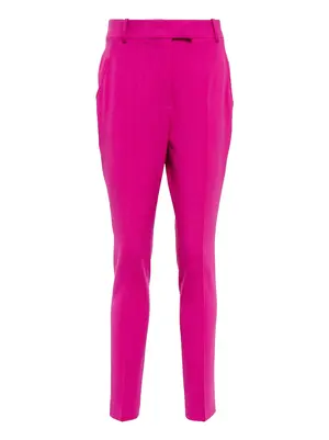 Attico High-rise Slim Pants - Pink