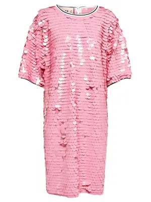 Plan C Sequined Minidress - Pink