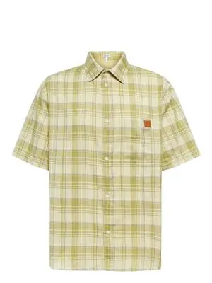 Loewe Checked Gauze Shirt - Green