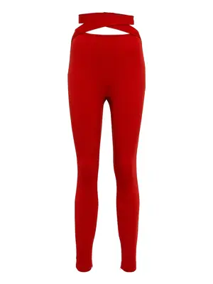 Dolce & Gabbana High-rise Leggings - Red