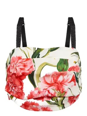 Dolce & Gabbana Floral-printed Crop Top - Multicoloured