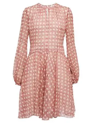 Giambattista Valli Silk Georgette Minidress - Pink
