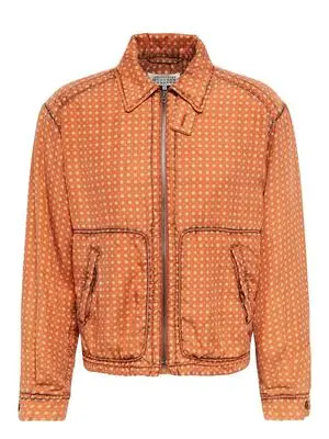 MAISON MARGIELA Silk Bomber Jacket - Orange