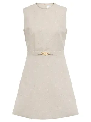 Patou A-line Cotton Dress - Beige