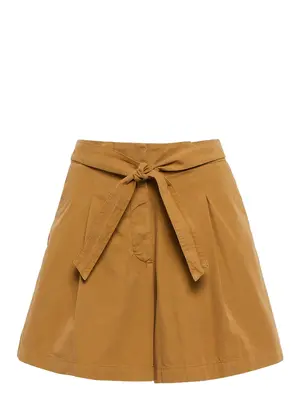 A.p.c. Belted High-rise Shorts - Brown