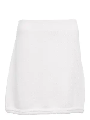 Dorothee Schumacher Cool Towelling Terry Miniskirt - White