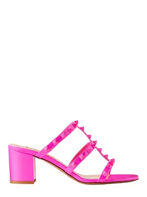 Valentino Garavani Rockstud 60 Leather Mules - Pink