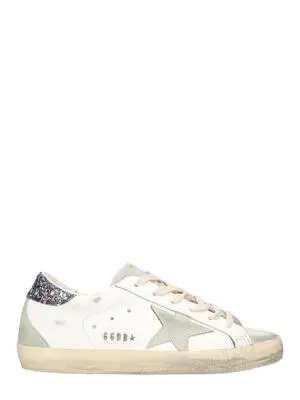 GOLDEN GOOSE Leather Superstar Sneakers - White