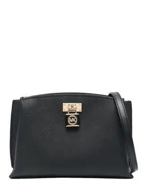 Michael Kors Padlock-detail Satchel Bag - Black