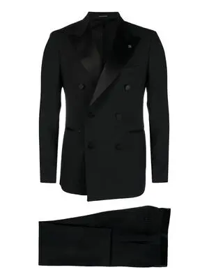 Tagliatore Double-breasted Tuxedo - Black