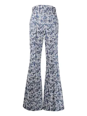 ATU BODY COUTURE Rhythm Brocade Trousers - Blue