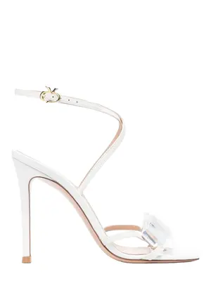 GIANVITO ROSSI Crystal Strappy Sandals - White