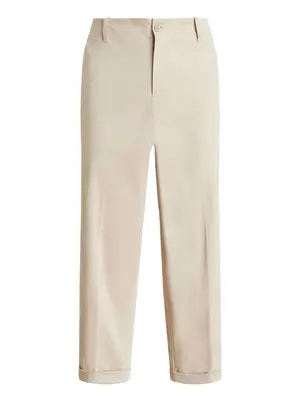 Etro Straight-leg Cropped Trousers - Neutrals