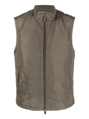 CANALI Canali High-Neck Zip-Up Gilet